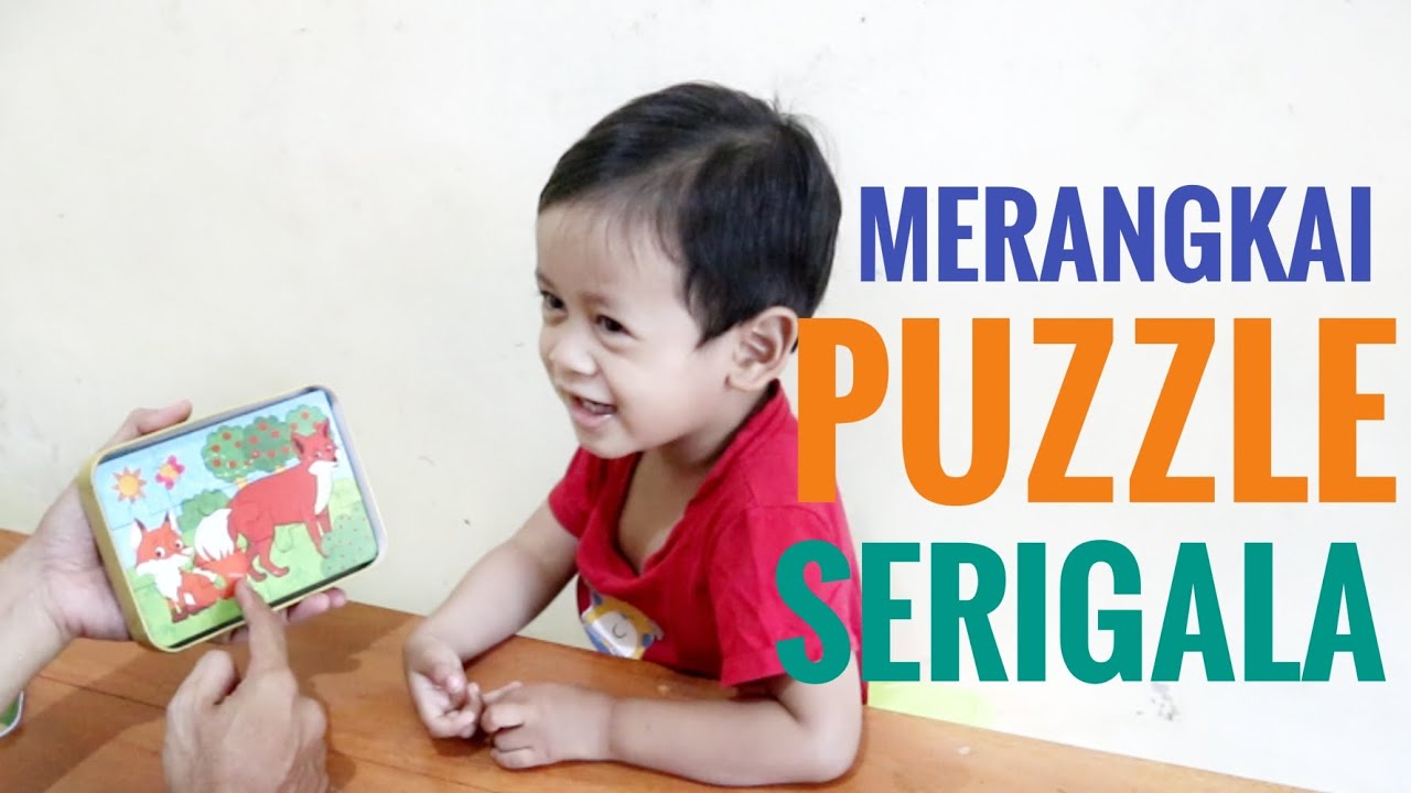Merangkai Puzzle Serigala Bersama Gega - YouTube