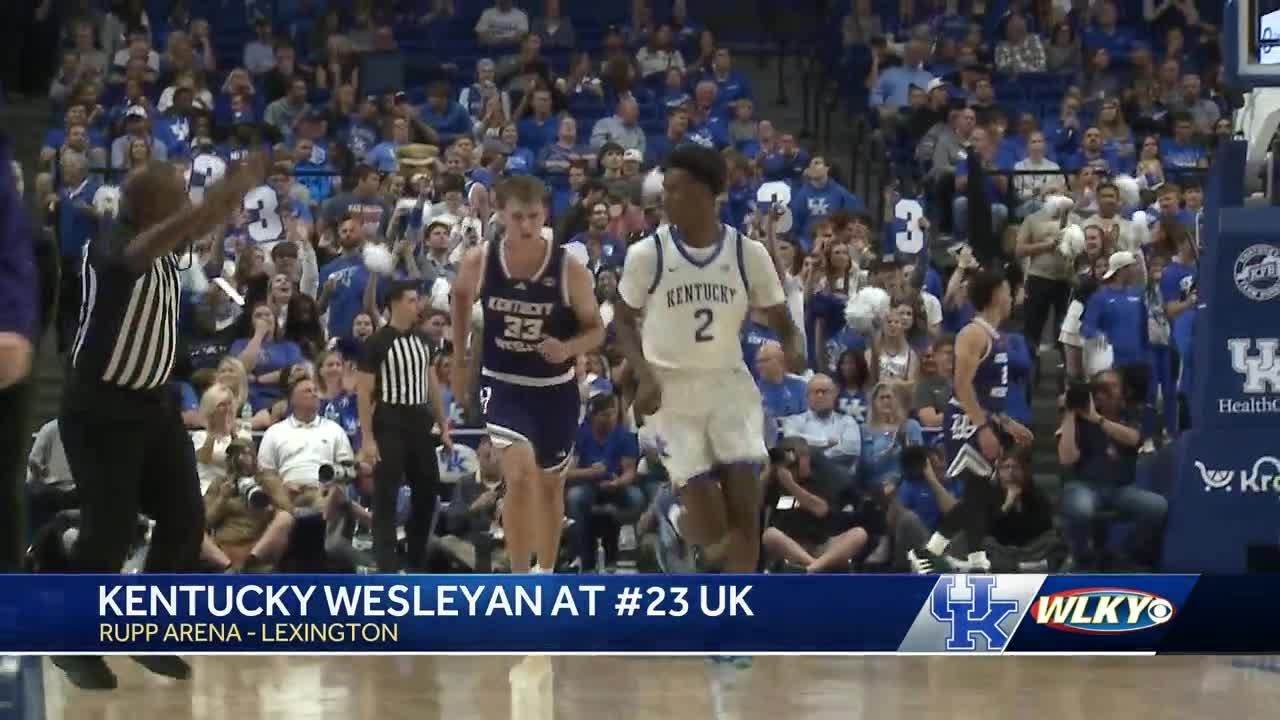 UK basketball wins exhibition game against Kentucky Wesleyan - YouTube