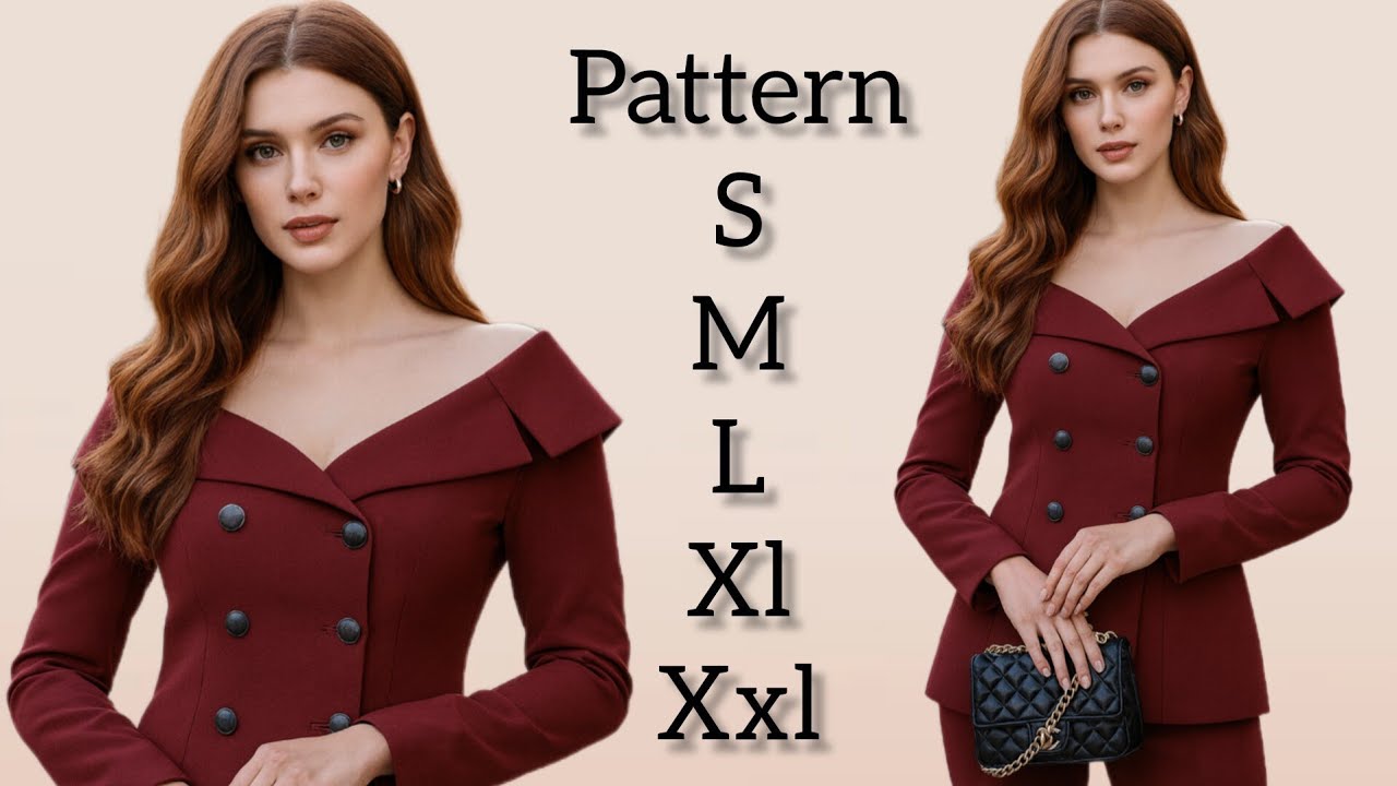 “Masterclass: Create This Elegant Off-Shoulder Suit Pattern from ...