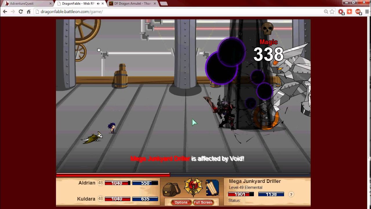 Dragonfable - Doomknight Class Fun - YouTube