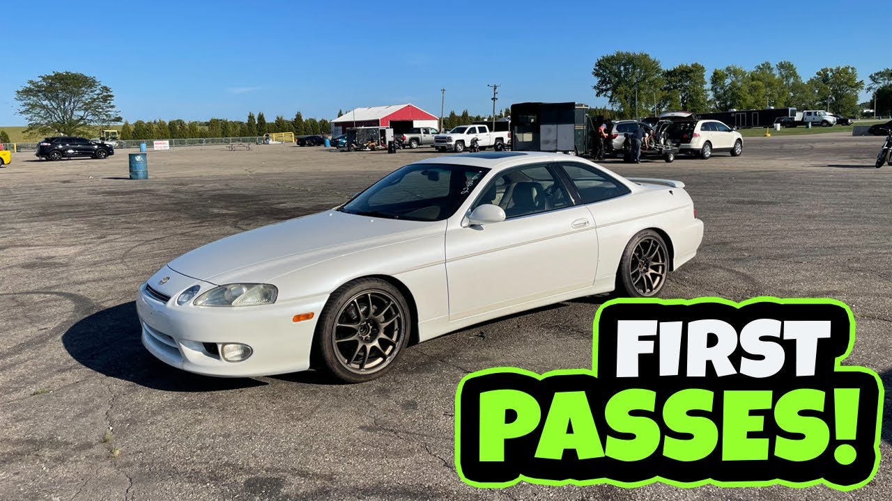 Lexus SC300 2JZ NA-T First time Dragstrip Shakedown! - YouTube