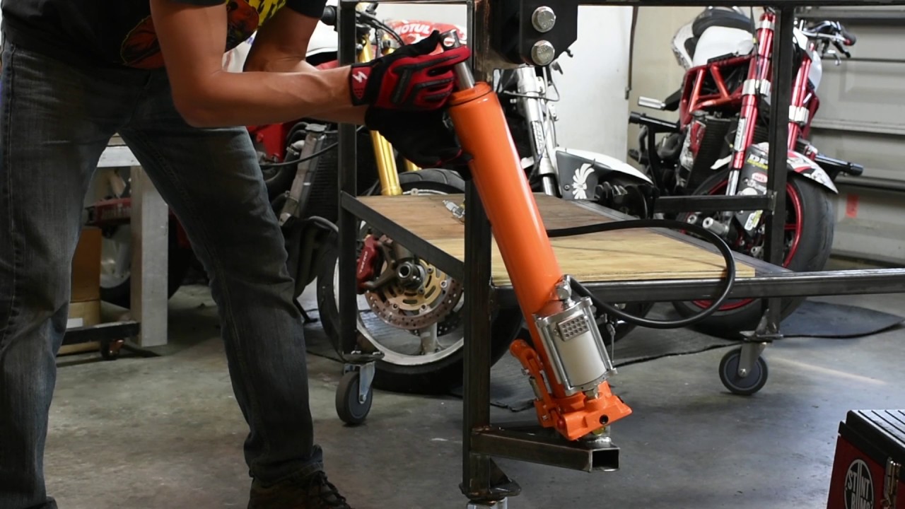 JD2 Tube Bender Air Over Hydraulic Conversion - YouTube