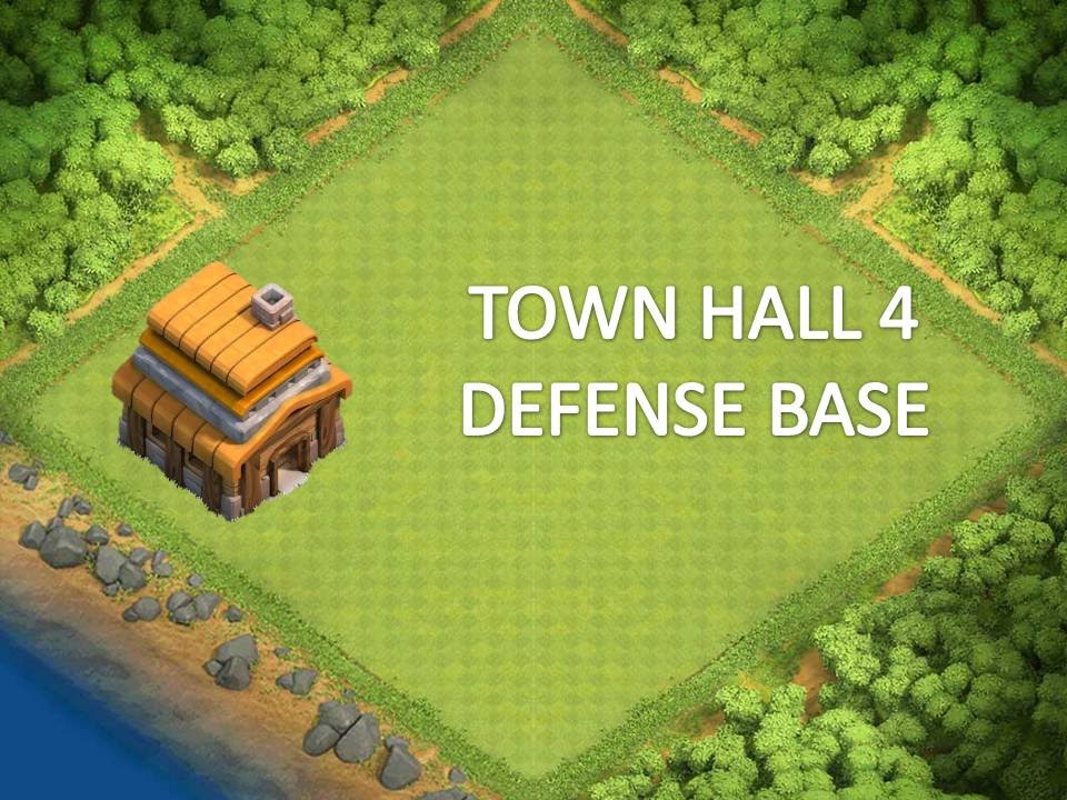 Clash of Clans - Town Hall 4( TH 4 ) Defense base | Anti 3 star - YouTube