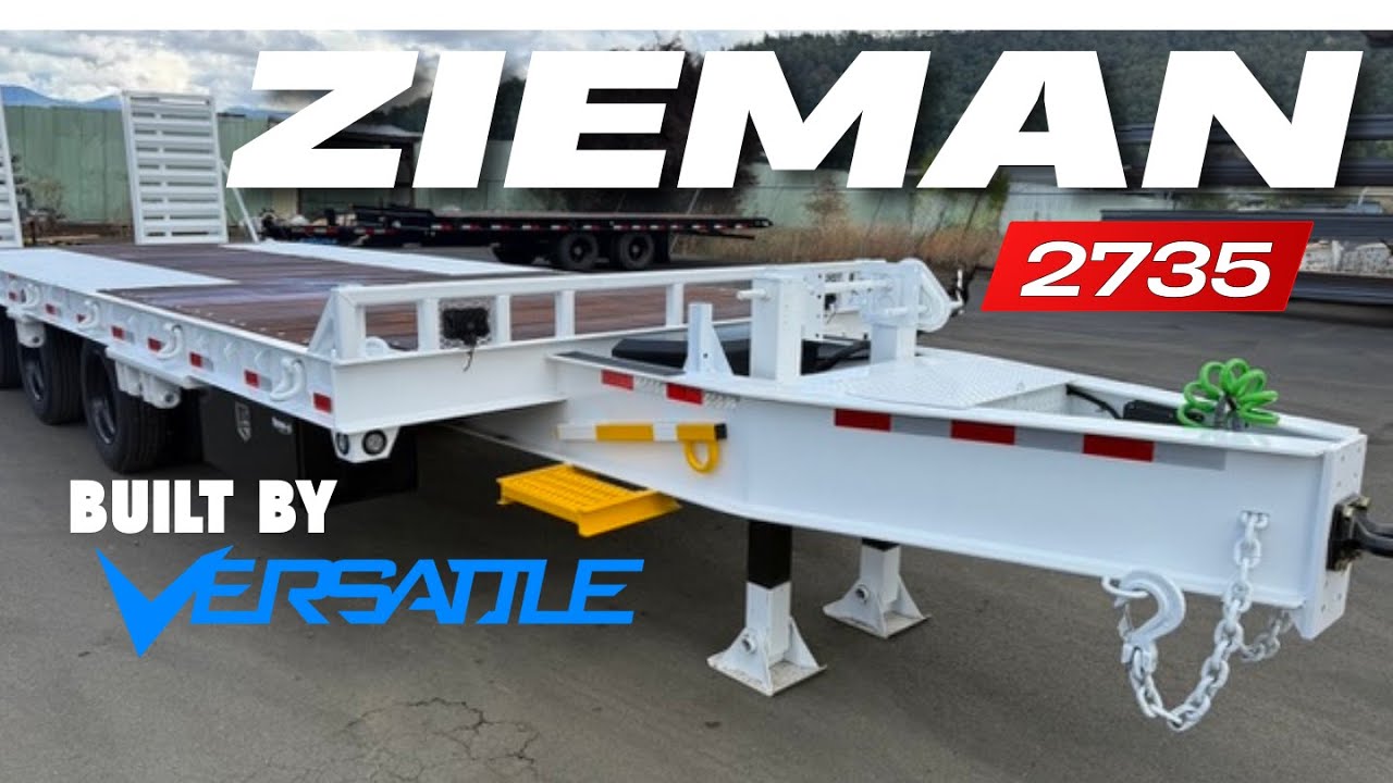 ZIEMAN 2735 TAG BEHIND 62K EQUIPMENT TRAILER - YouTube