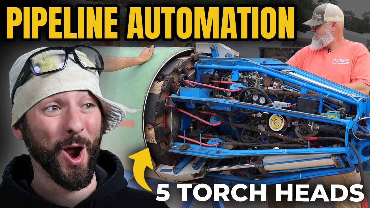 Pipeline Welding Automation | Pipe Facing And Internal Weld - YouTube