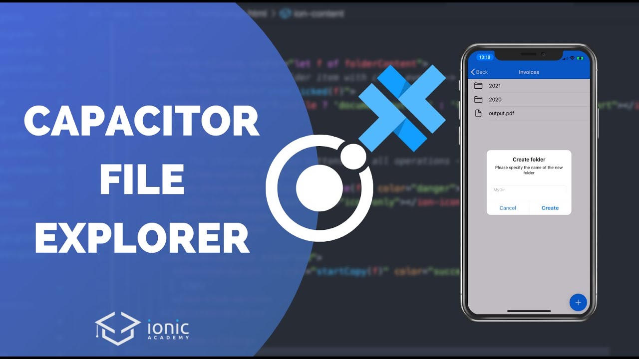 How to Build a Capacitor File Explorer with Ionic Angular - YouTube