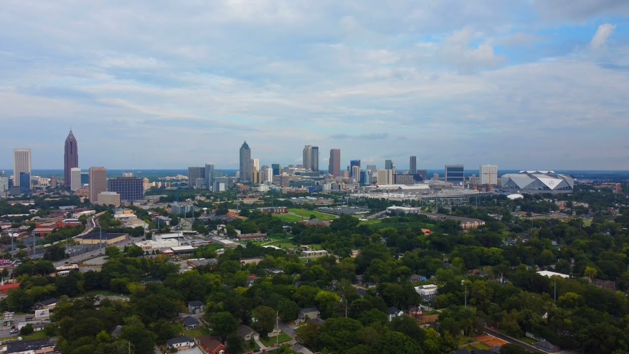 Incredible 8 minutes 4k drone of Atlanta, Bankhead, and Northside Drive ...