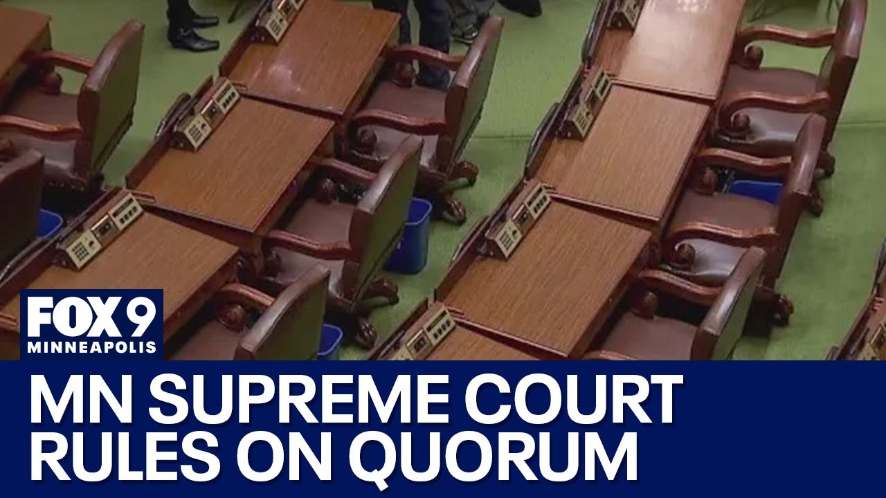 MN House quorum ruled on by MN Supreme Court - YouTube