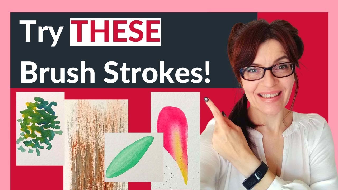 Basic Watercolor Brush Strokes! (How to start Watercolor Painting) - YouTube