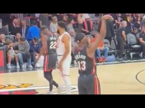 Jimmy Butler tries to act like he doesn't know Karl Anthony Towns, and ...