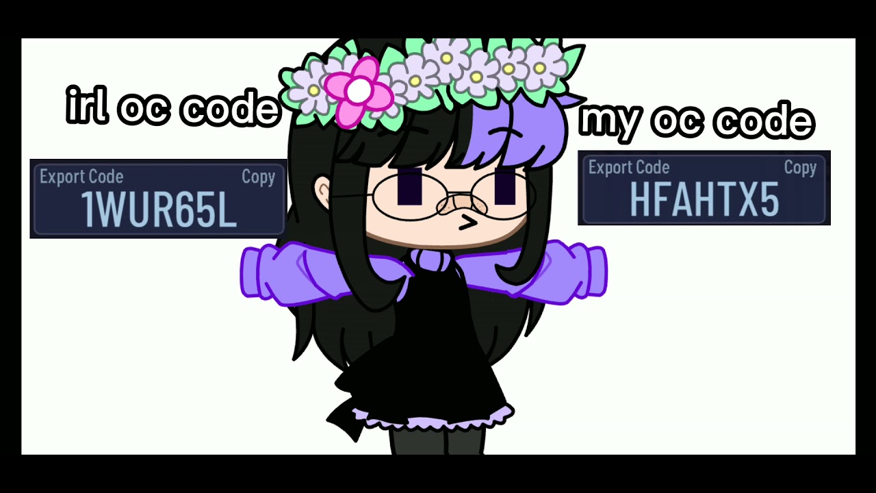 giving out my oc code :) - YouTube