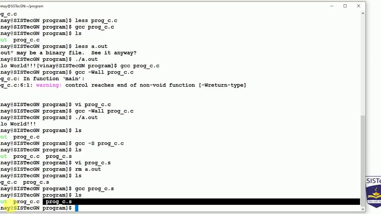 Vi Editor And Program Example In C C Python Nodejs Java Vinay 8685