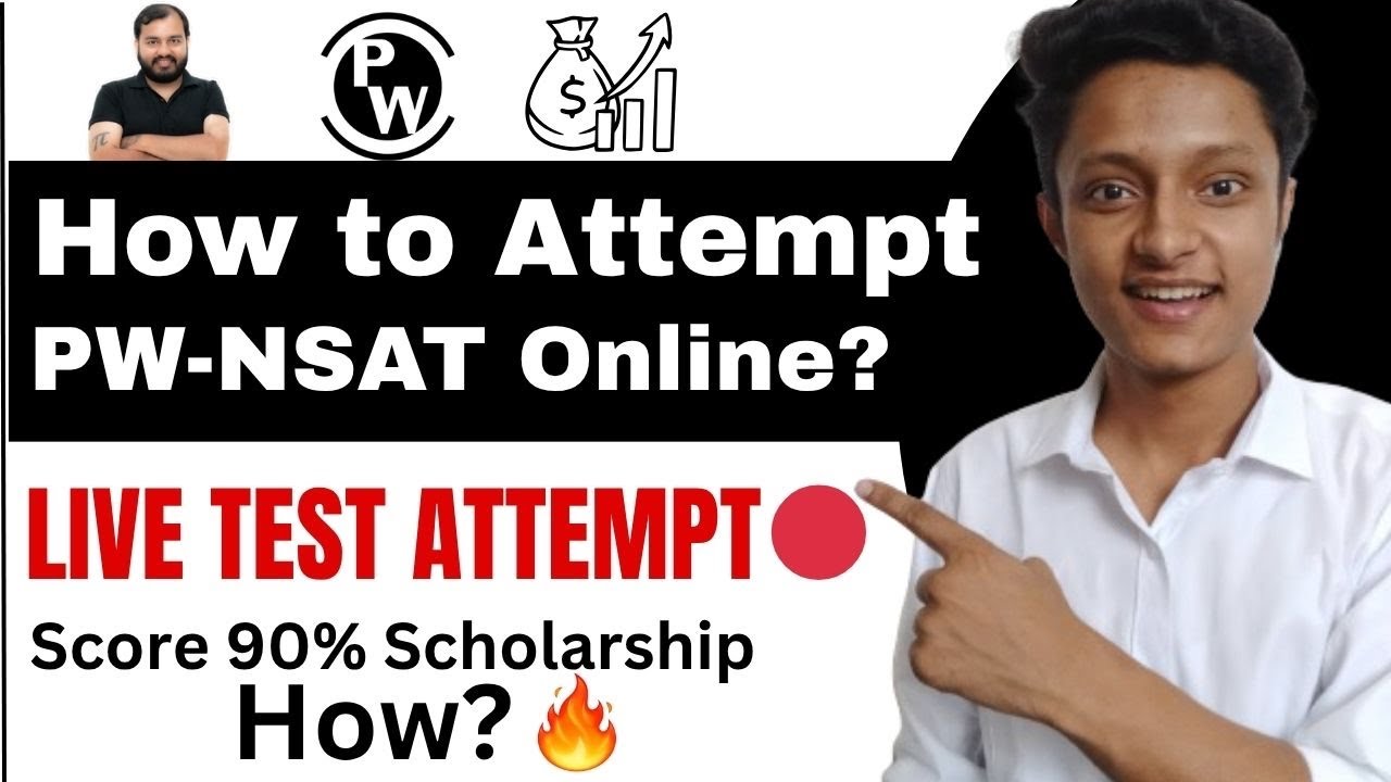Physics Wallah National Scholarship Admission Test LIVE Attempt 🔴 | How ...