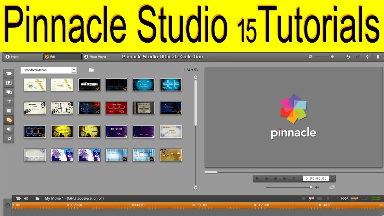Pinnacle Studio Tutorials 15 // Pinnacle Studio 15 Reviews - YouTube