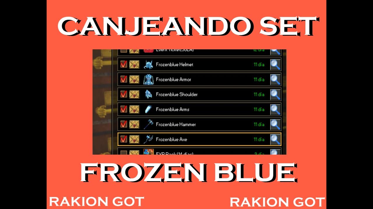 RAKION GOT | SET FROZEN BLUE | PASE NAVIDEÑO - FIN DE 20 ENERO - YouTube