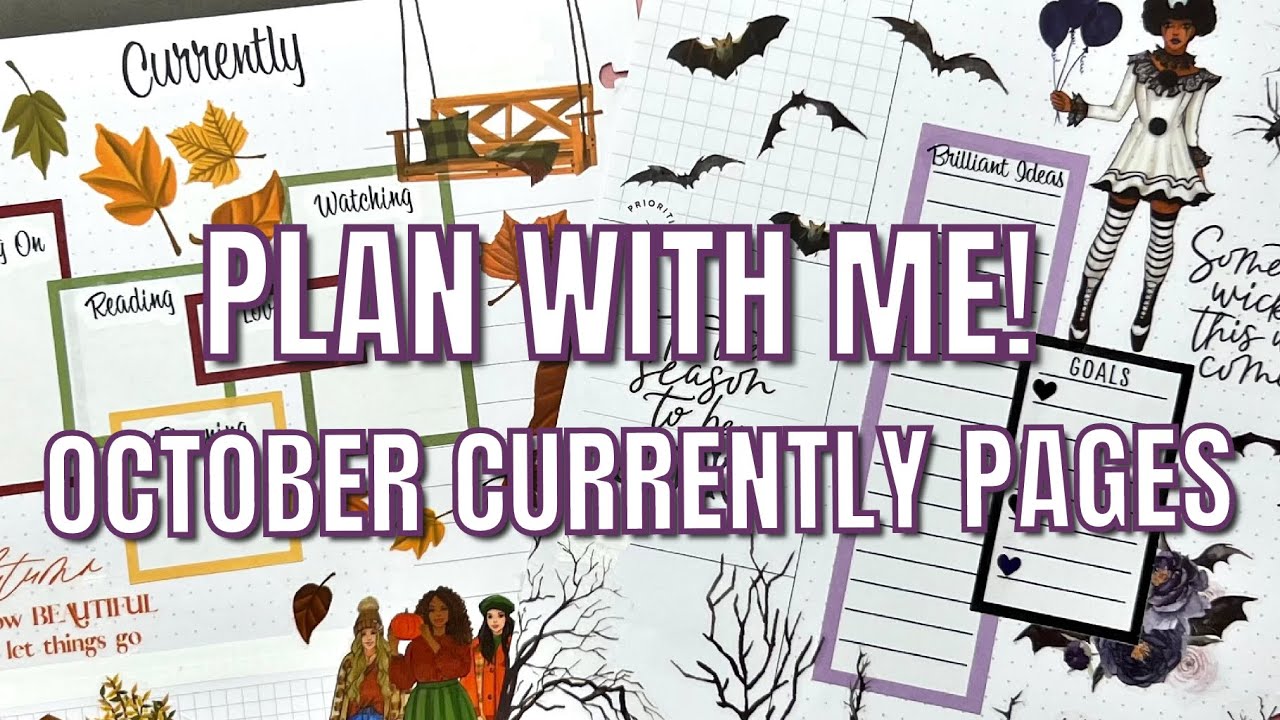 How to Decorate your Currently Pages | October Currently Page | Happy ...
