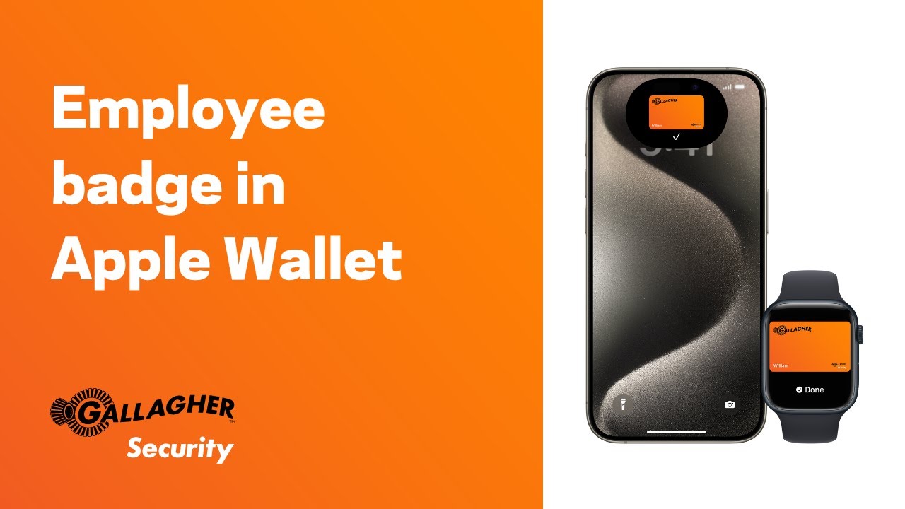 Employee badge in Apple Wallet - Gallagher Security - YouTube