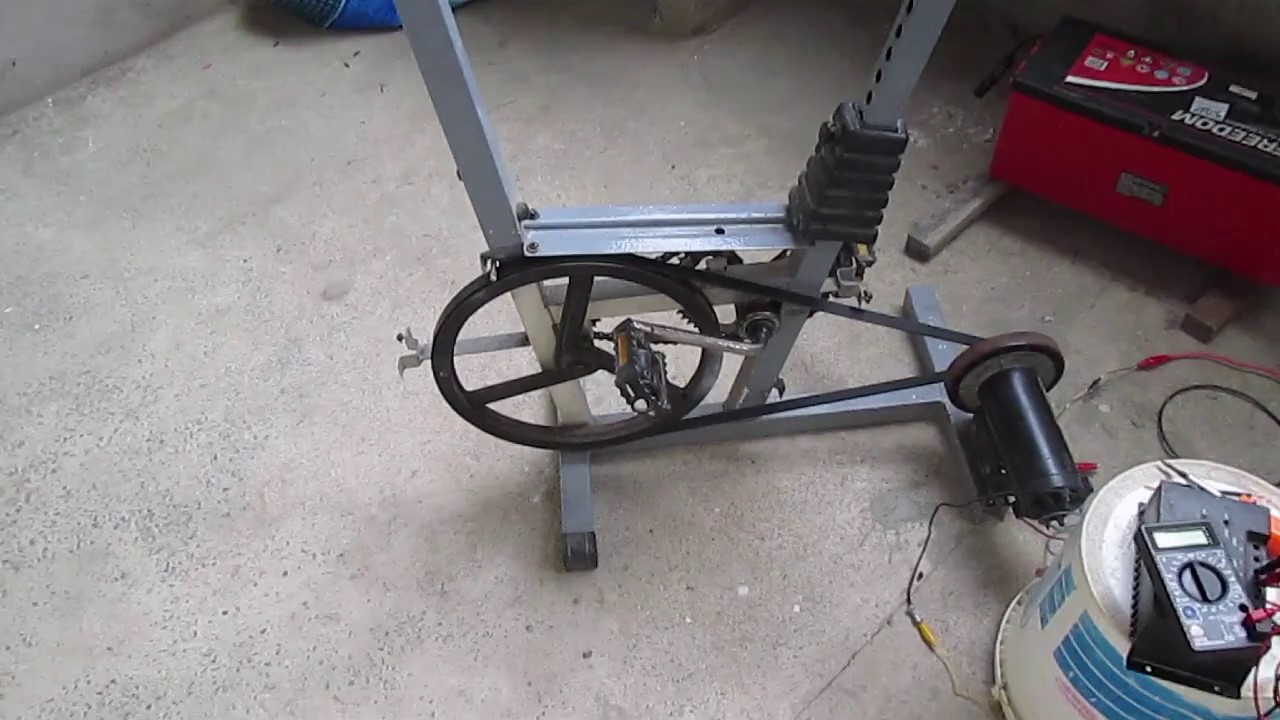 DIY bicycle generator part 2 - YouTube