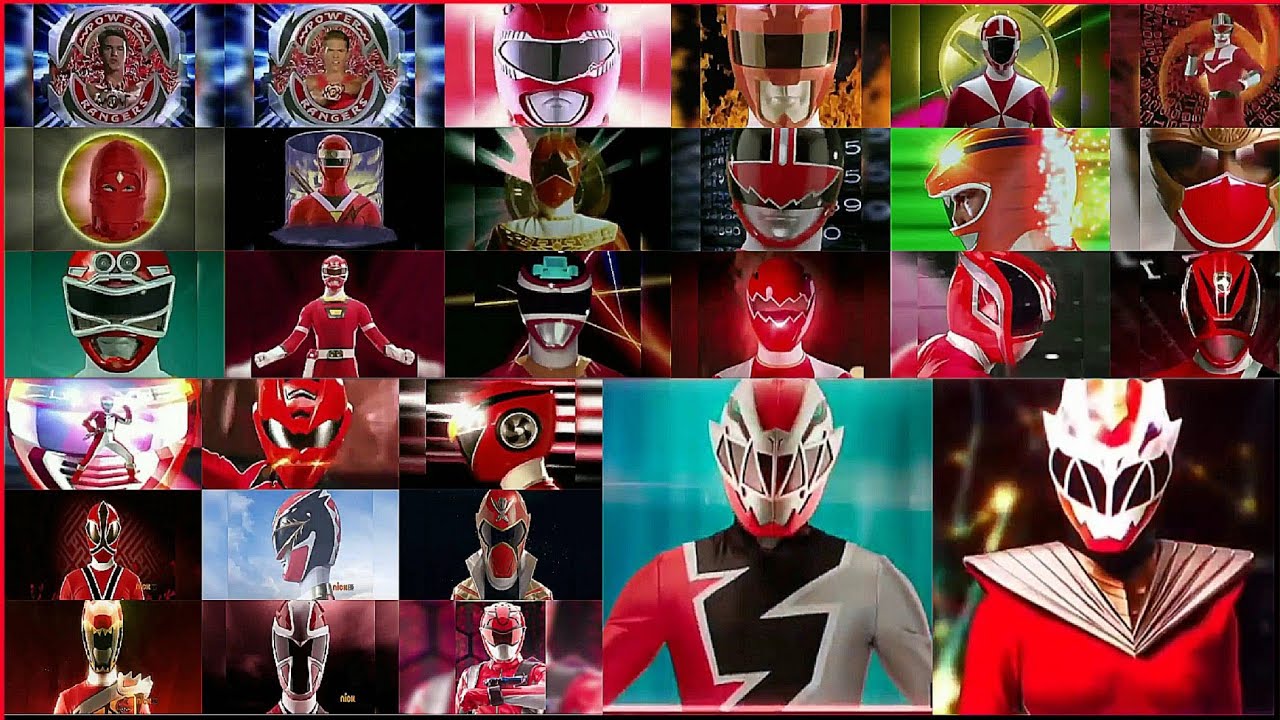 All Red Ranger's MORPH #powerrangers #redranger #mmpr # ...