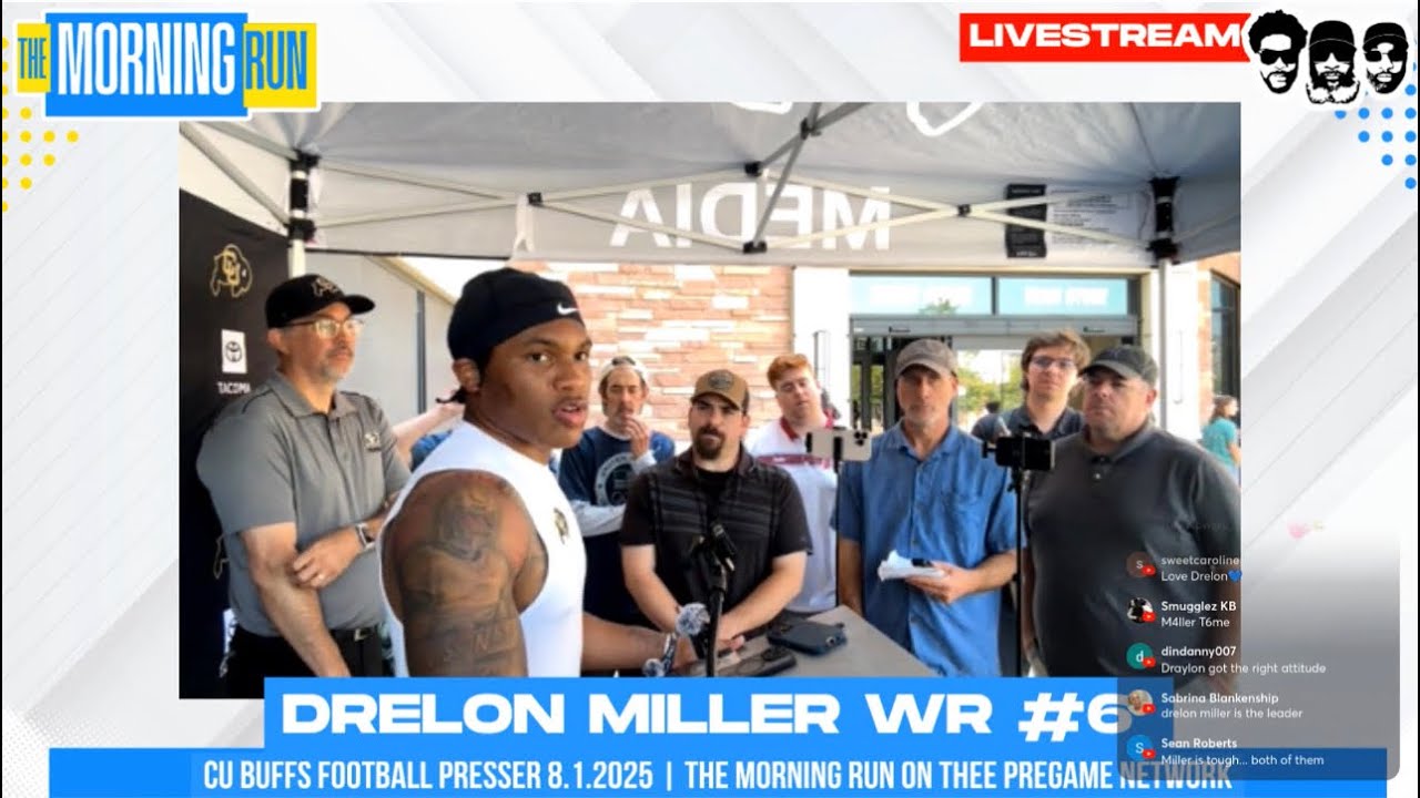 Drelon Miller Live Press Interview | The Morning Run - YouTube