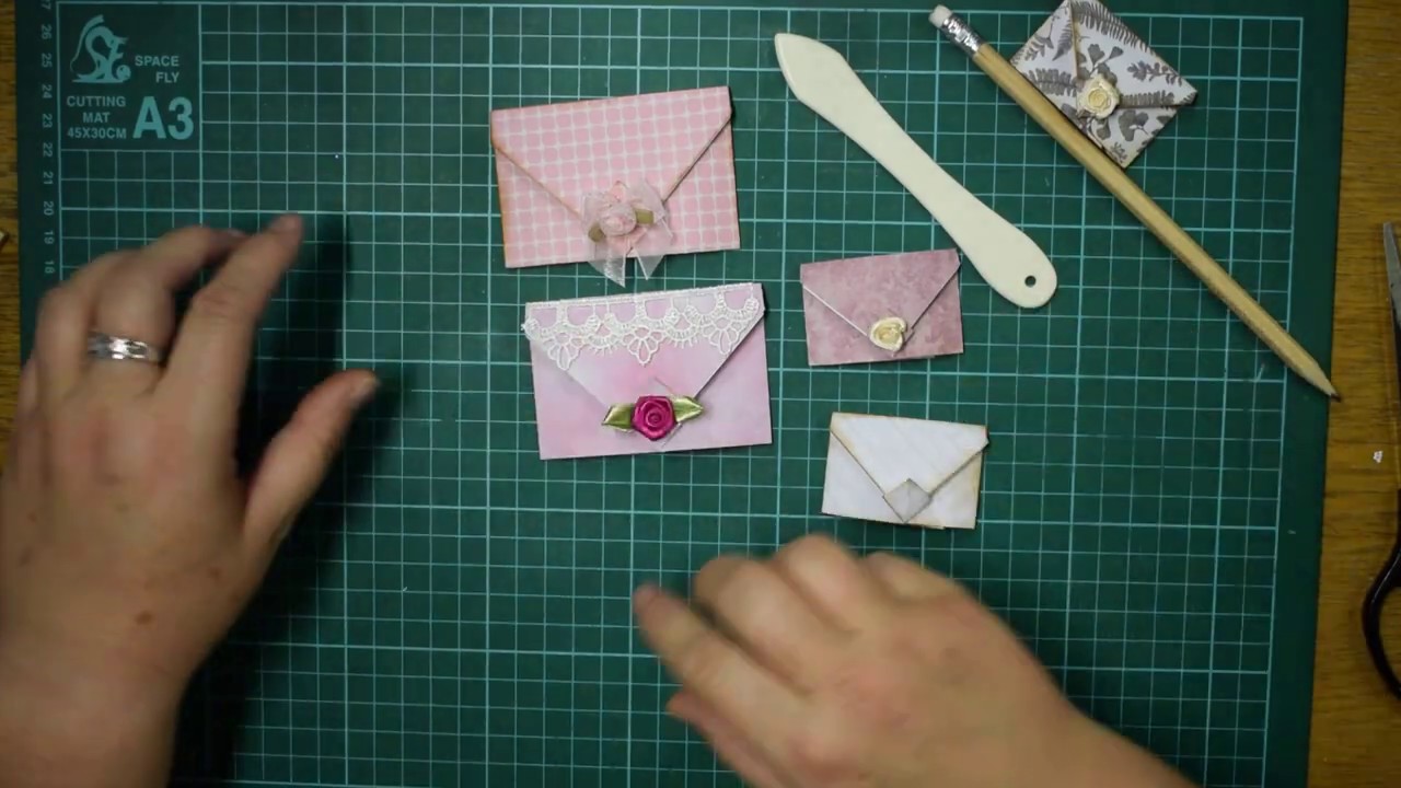 Origami envelopes for Junk Journals - YouTube
