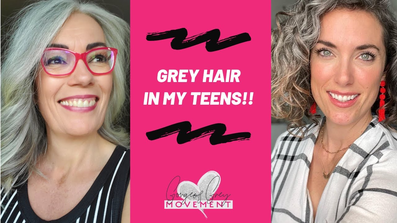 Grey Hair In My Teens!! - Grey Transition Story - YouTube