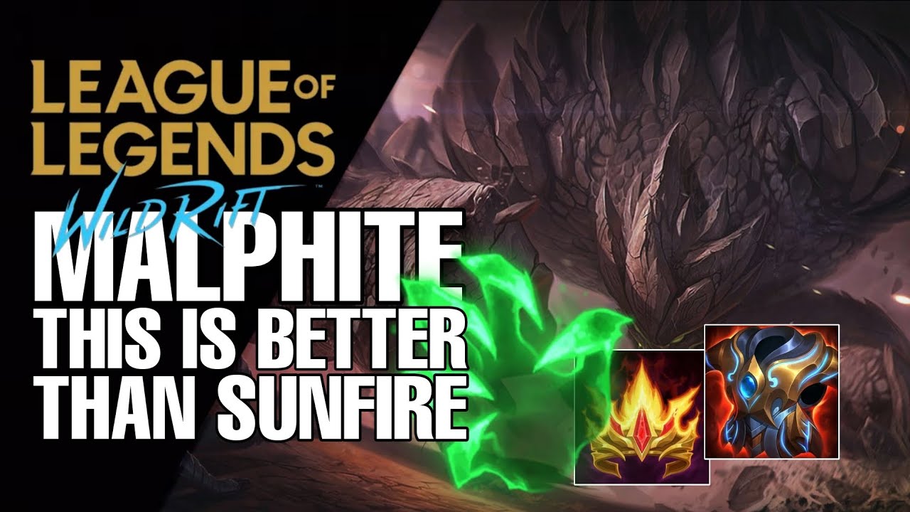 WILD RIFT: ( SEASON 8 ) MALPHITE AUTO ULTIMATE WHEN I SEEN ADC - YouTube