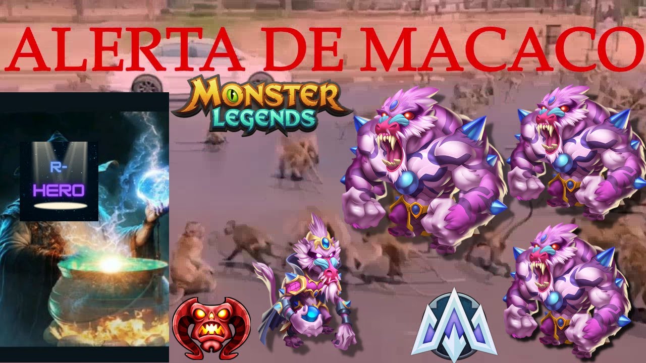 QUE haces cuando hay tanto macaco en Monster legends!?, pues caldo ...