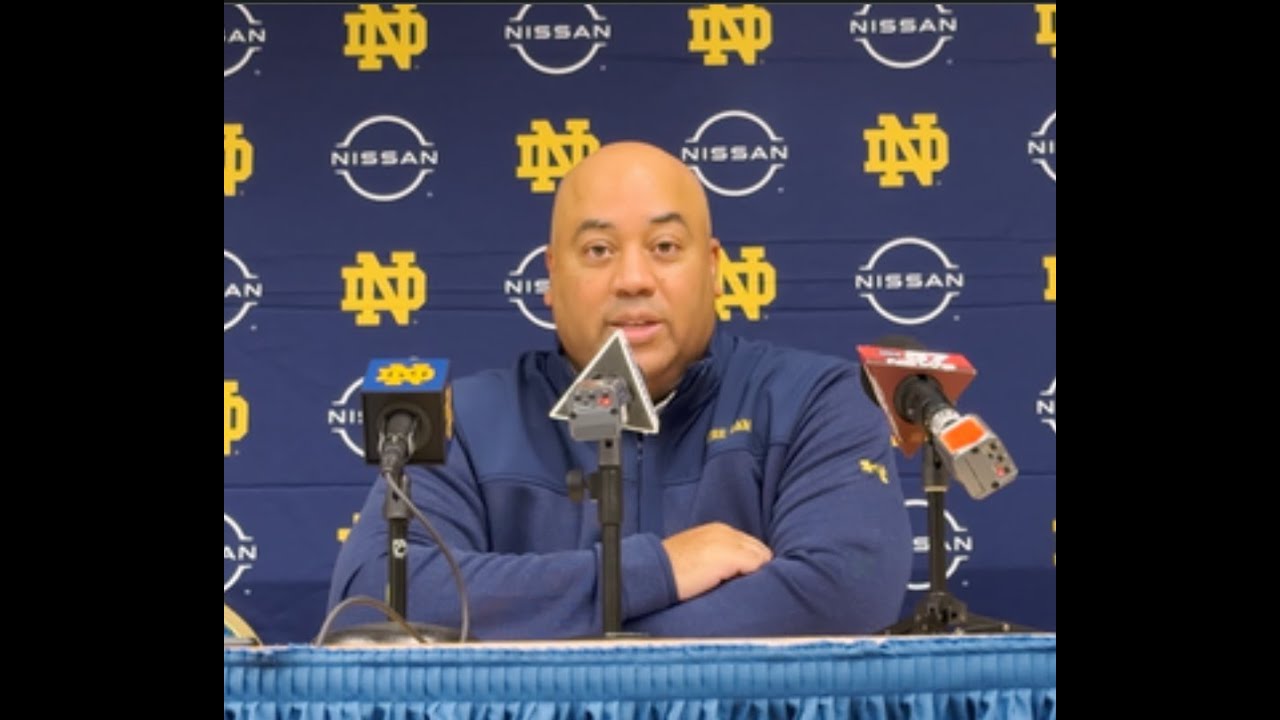 Notre Dame Dominates Stonehill 89-60 | Coach Shrewsberry, Kebba Njie ...