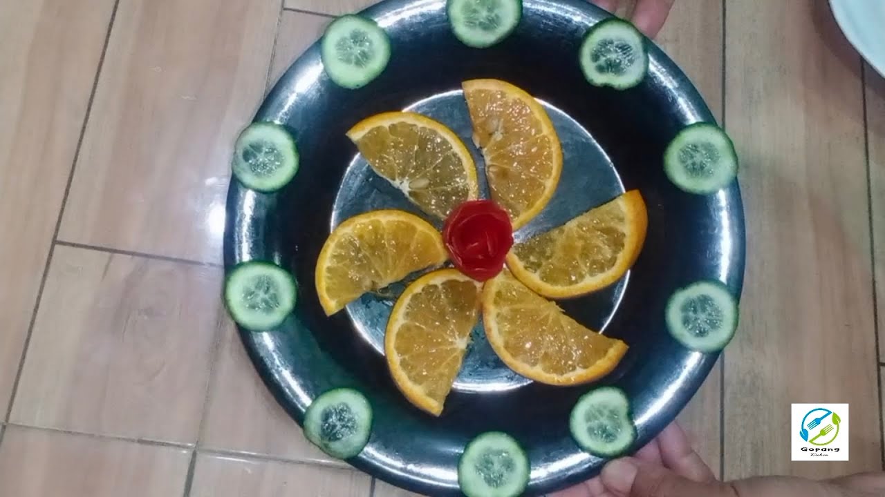 Fruit Palate Decoration idea - YouTube