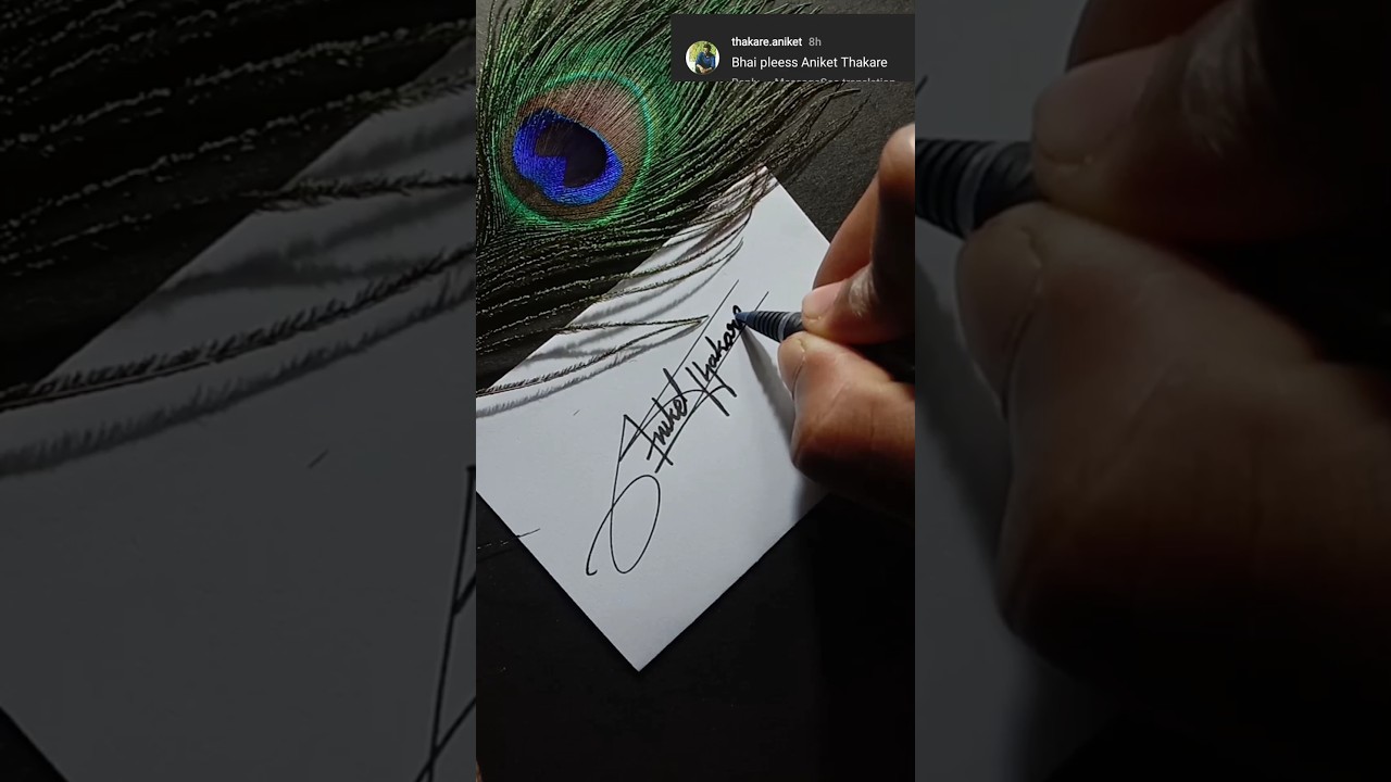 A letter sign || Ankit thakare #shortvideo#shorts#yteshorts#signature# ...