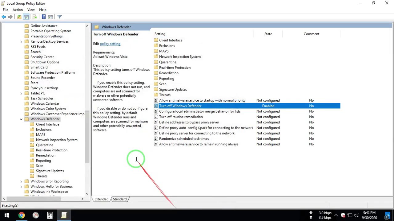 How to Permanently Disable Windows Defender - YouTube