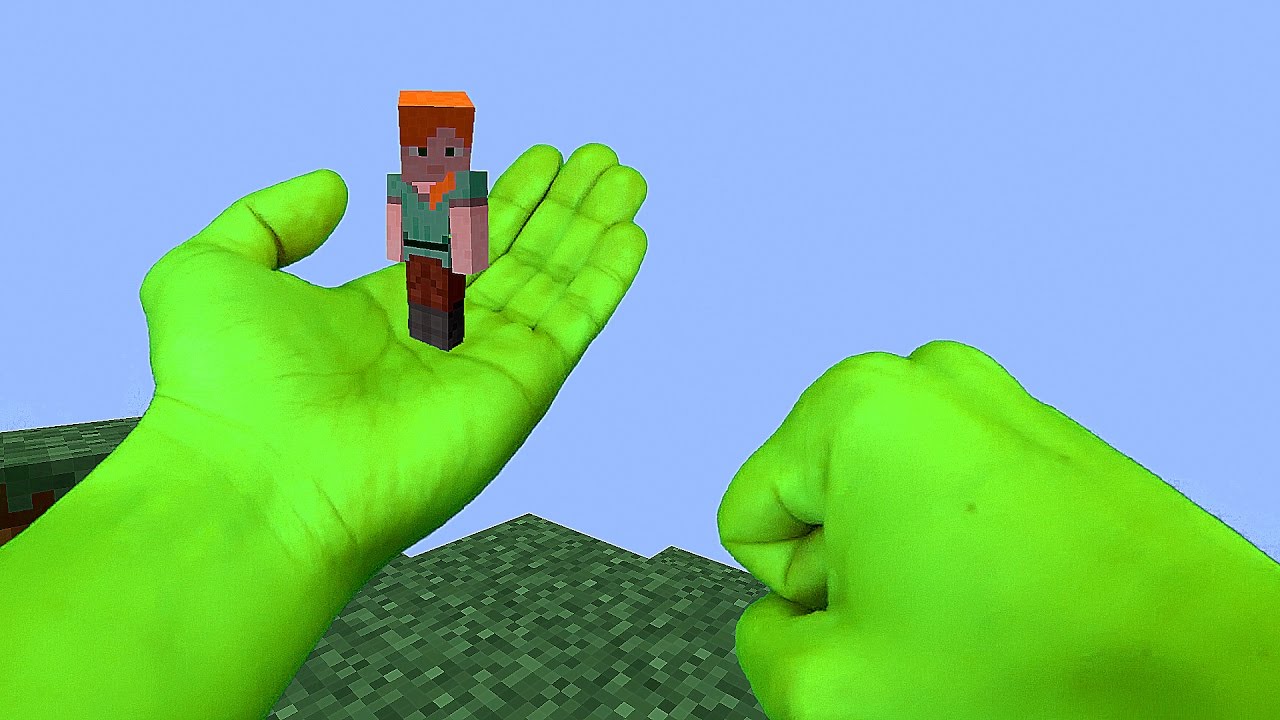 REALISTIC MINECRAFT - ANGRY HULK SAVES ALEX - YouTube