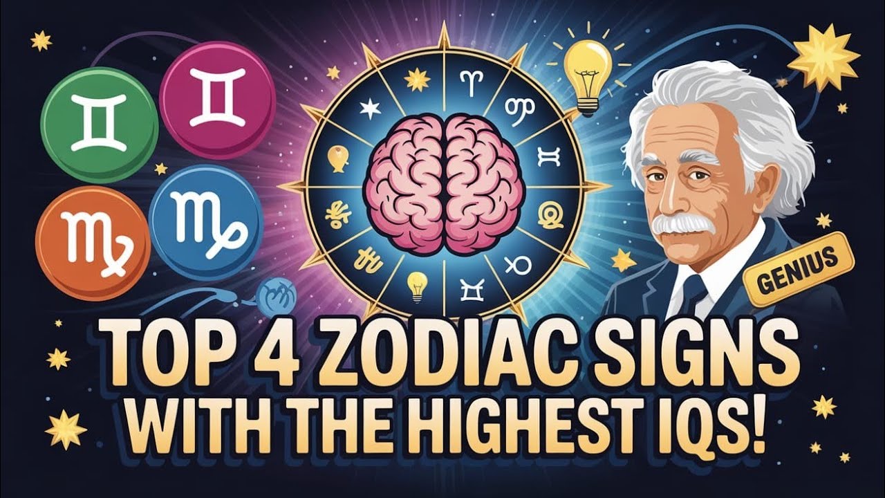 Top 4 Zodiac Signs with the Highest IQs According to Astrology - YouTube