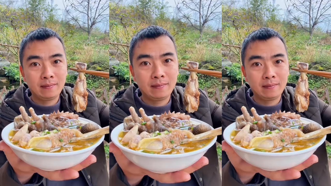 Delicious Chicken Feet Soup ASMR Eating #asmr #mukbang #food # ...