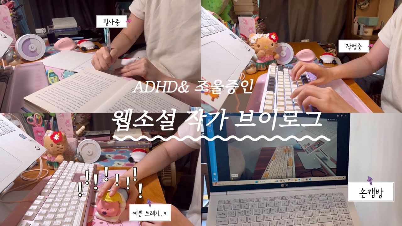 Adhdand조울증인 웹소설작가 브이로그 16ㅣ필사하기ㅣ재택근무ㅣ루피 마우스ㅣ손캠방ㅣ루틴 지키기ㅣ조울증 브이로그ㅣ프리랜서 브이로그ㅣtdcs전기치료 Youtube