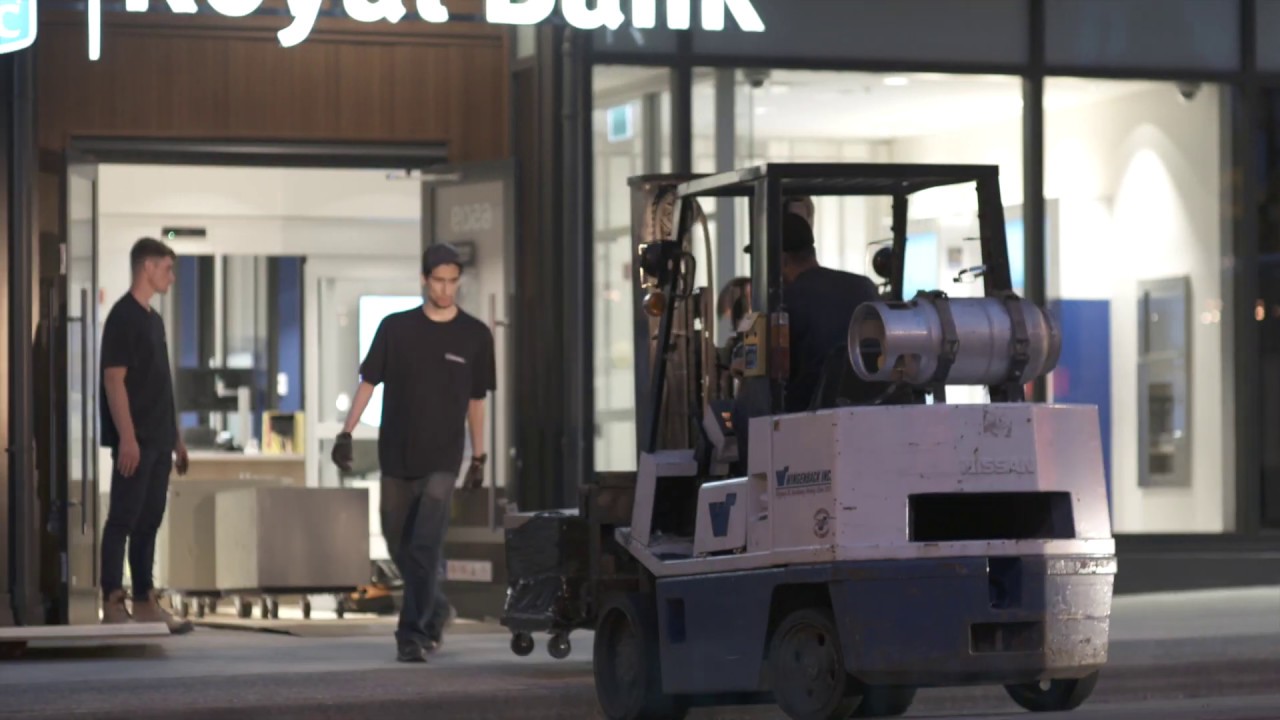 Vancouver bank branch relocation - YouTube