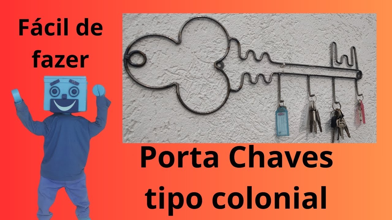 porta Chaves de ferro estilo colonial - YouTube