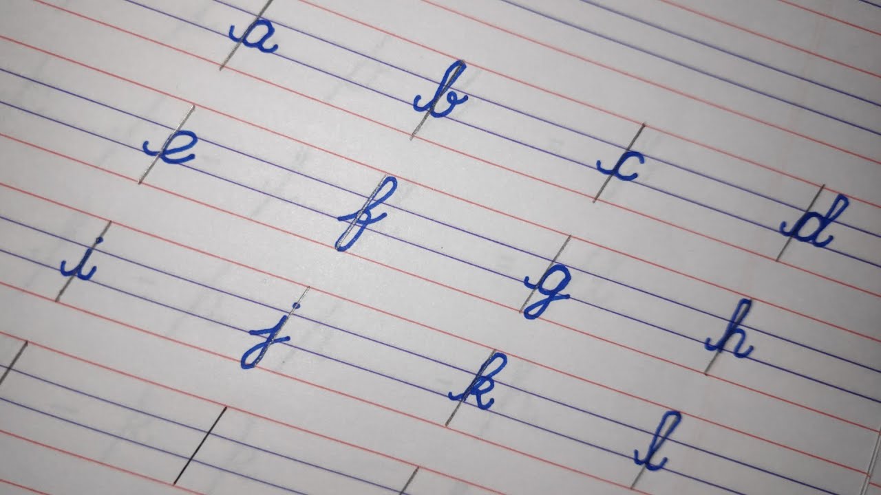 English cursive handwriting small letters | writing slant | help to ...