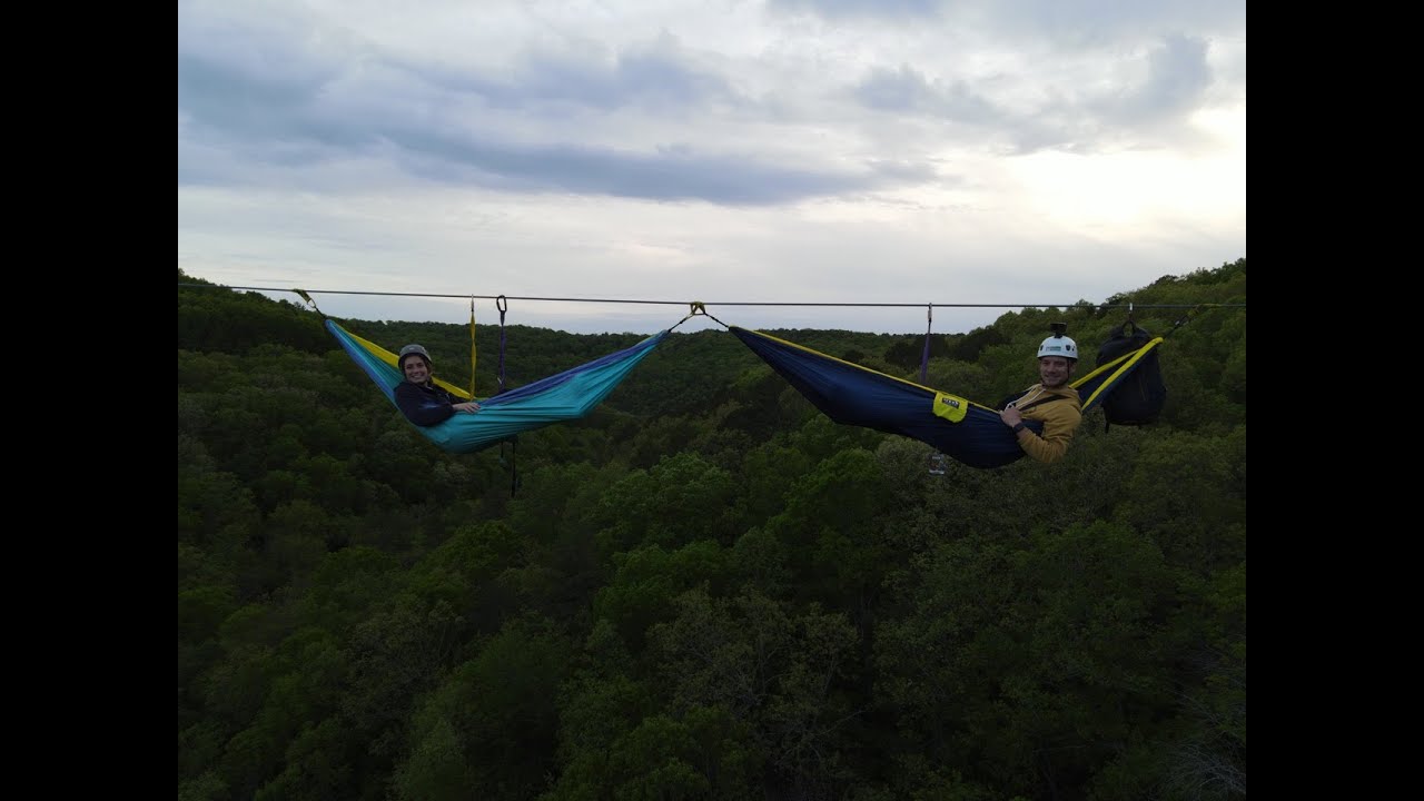 Hammocking on the zipline at Ozark Mountain Ziplines Eureka Springs ...