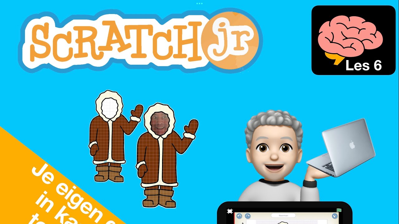 Scratch jr les 7: camera toestel integreren - YouTube