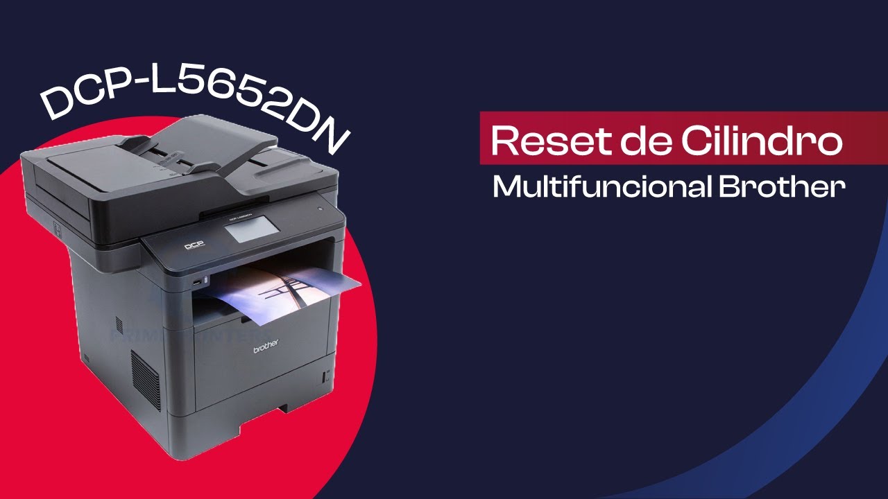 Como Fazer o Reset de Cilindro da Multifuncional Brother DCP-L5652DN – Tutorial Completo - YouTube
