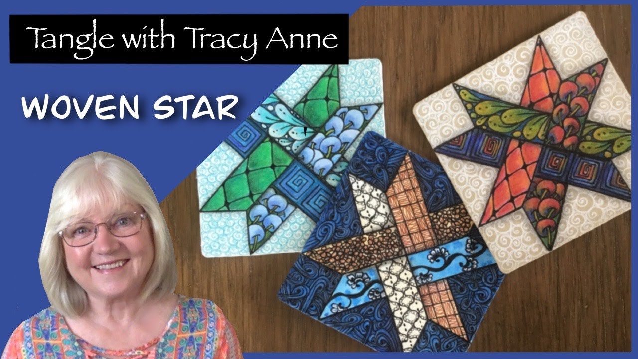 Tangle with Tracy Anne -WOVEN STAR - YouTube