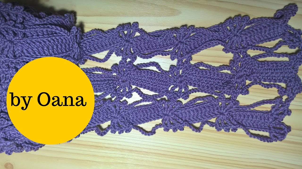 Crochet tape lace - YouTube