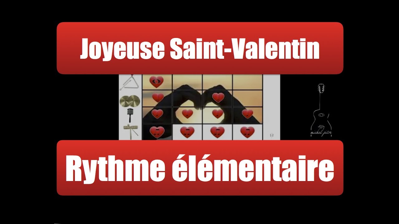 Joyeuse Saint-Valentin - Exercice de rythmes élémentaire avec ...