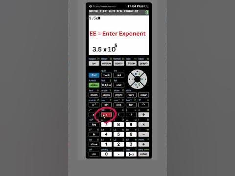 How do you do 10 to the power on a TI 84 Plus CE Scientific Notation ...