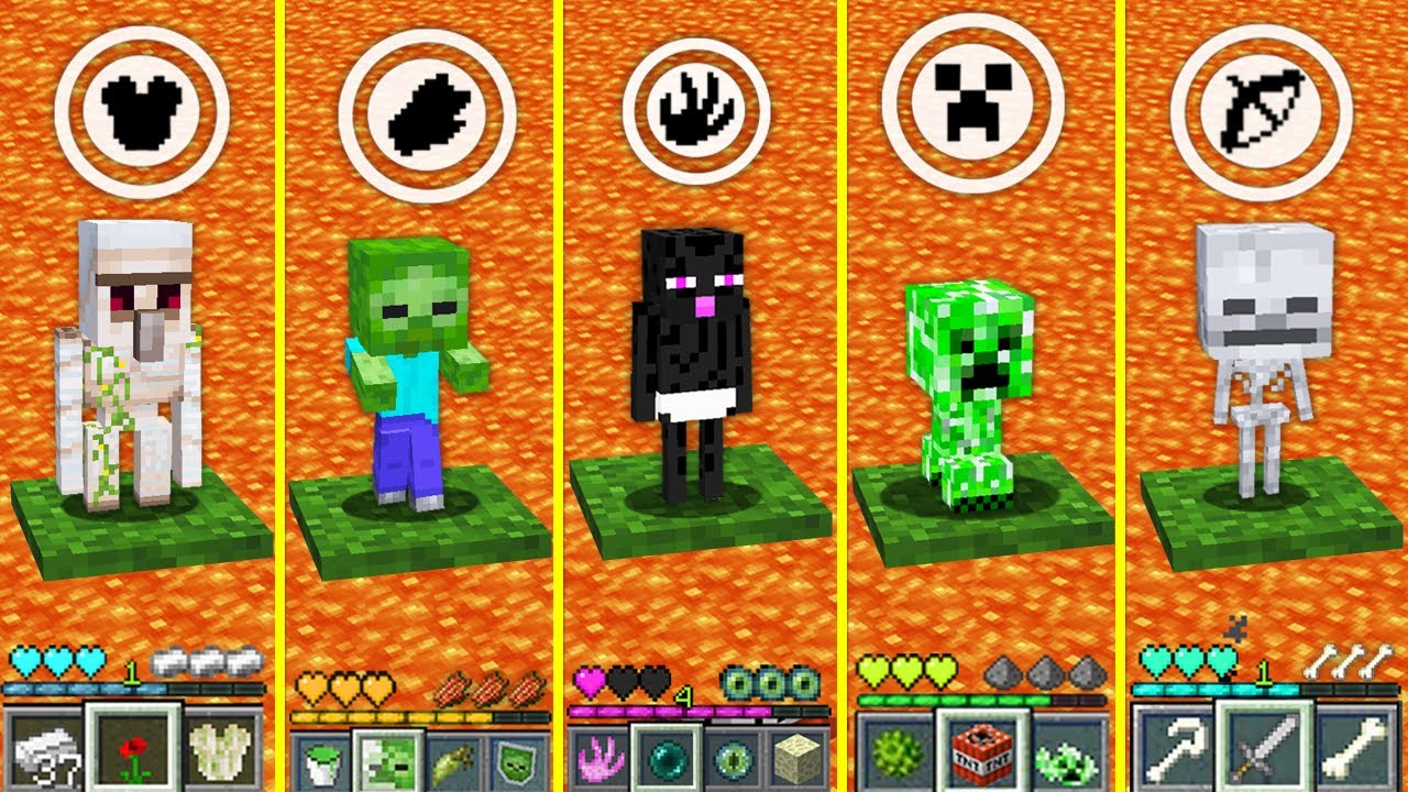 CHILDREN MOBS ARE MISSING IN A HUGE LAVA OCEAN IN MINECRAFT GOLEM ...