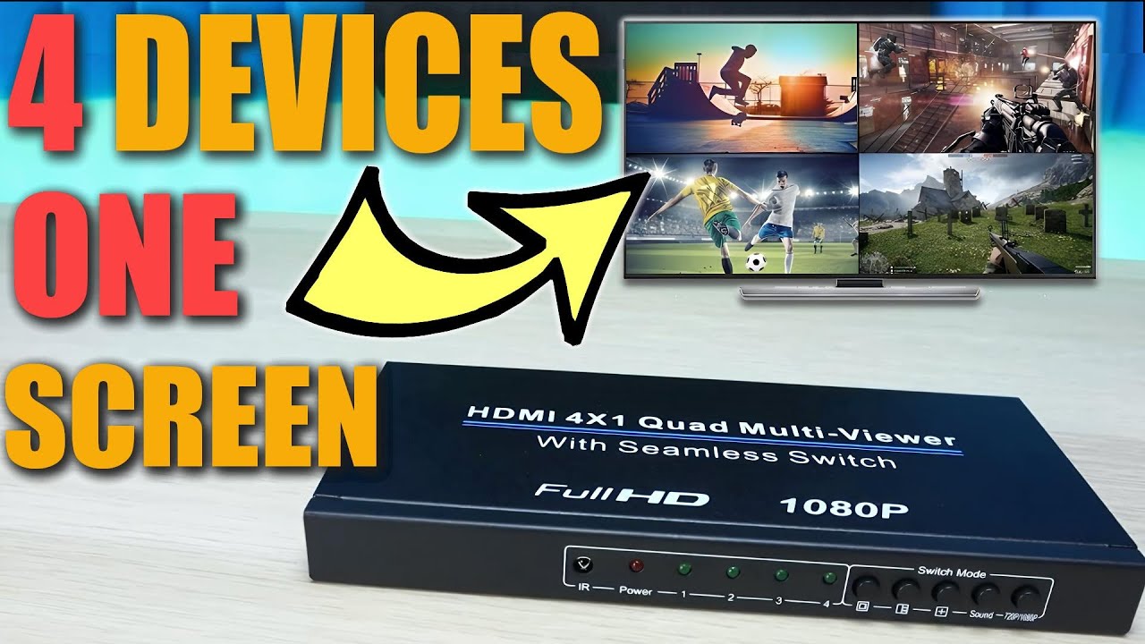 STREAMING WITH 4 DEVICES ON ONE SCREEN | EASILY ADD AN HDMI MULTI ...