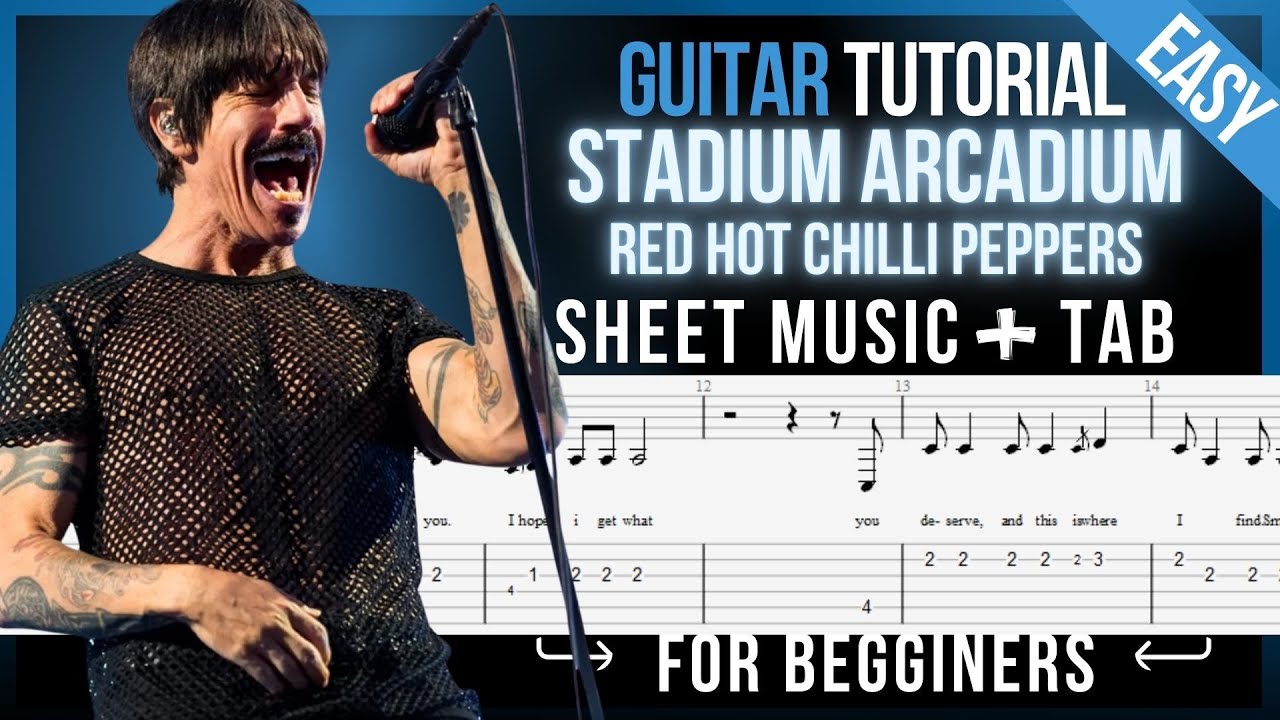How To Play Stadium Arcadium - Red Hot Chili Peppers | Guitar Tutorial ...