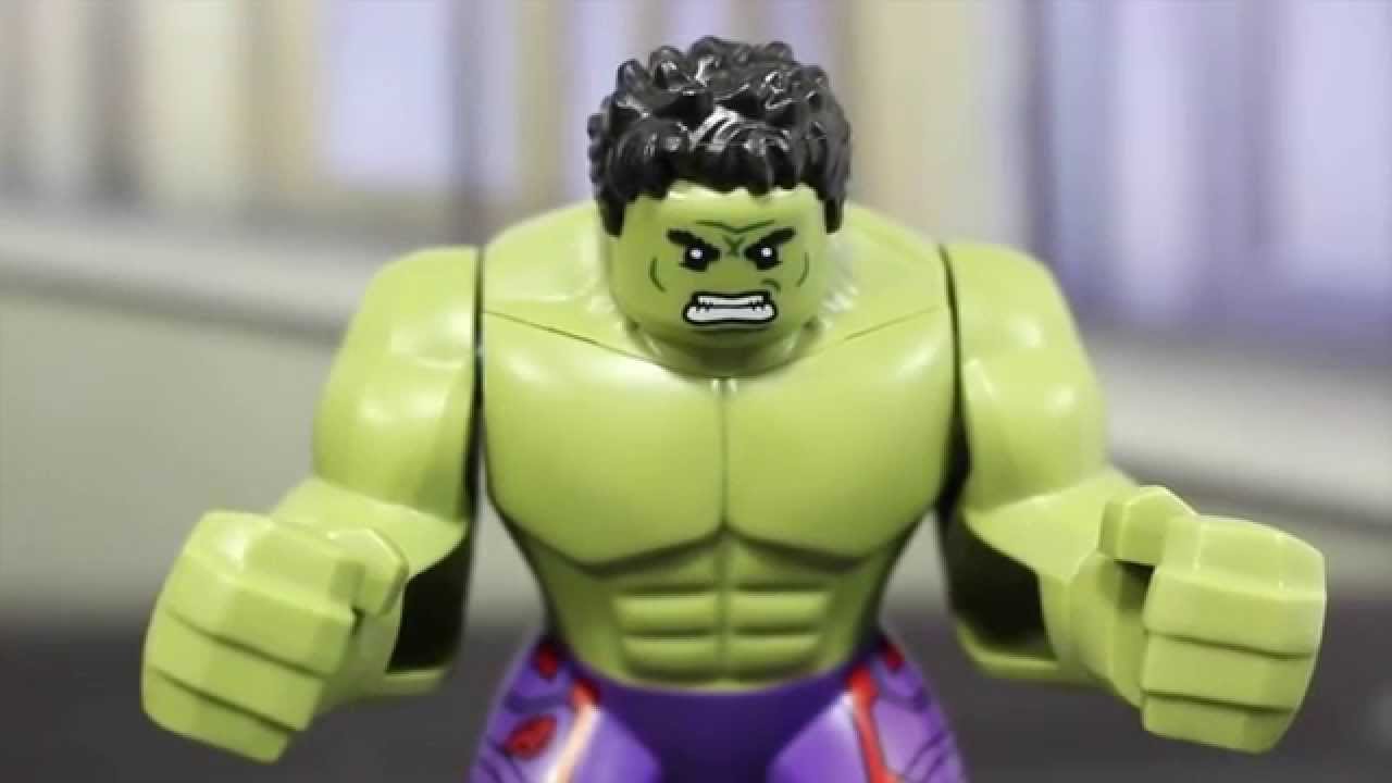 LEGO Hulkbuster VS Hulk Fight Over Shawarma! Avengers Age Of Ultron ...
